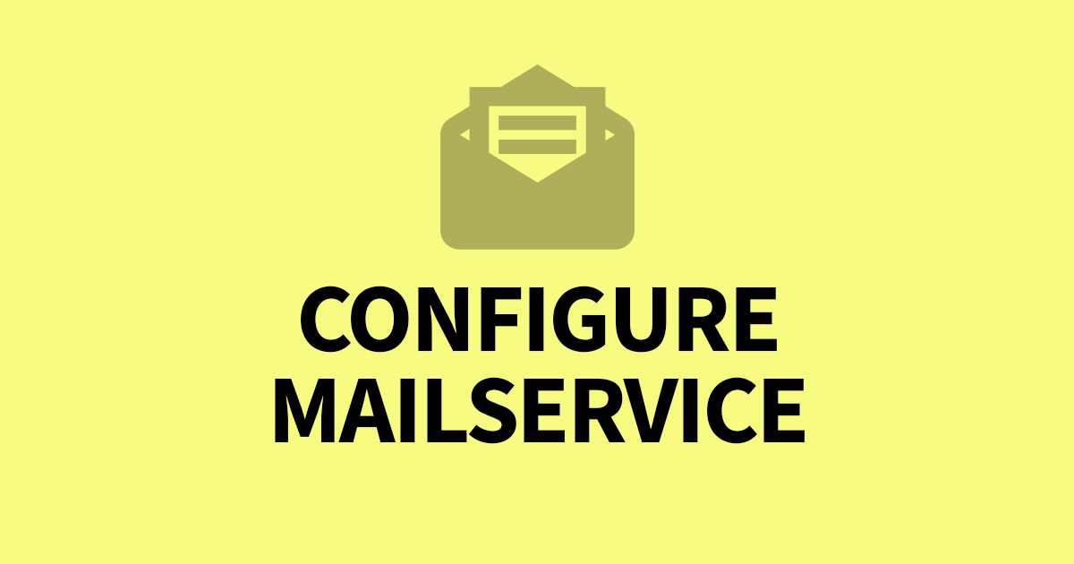 How to configure the Mailservice in Directus