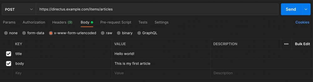How to use the Directus REST API on your website