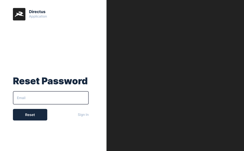 How To Reset My Password For Directus